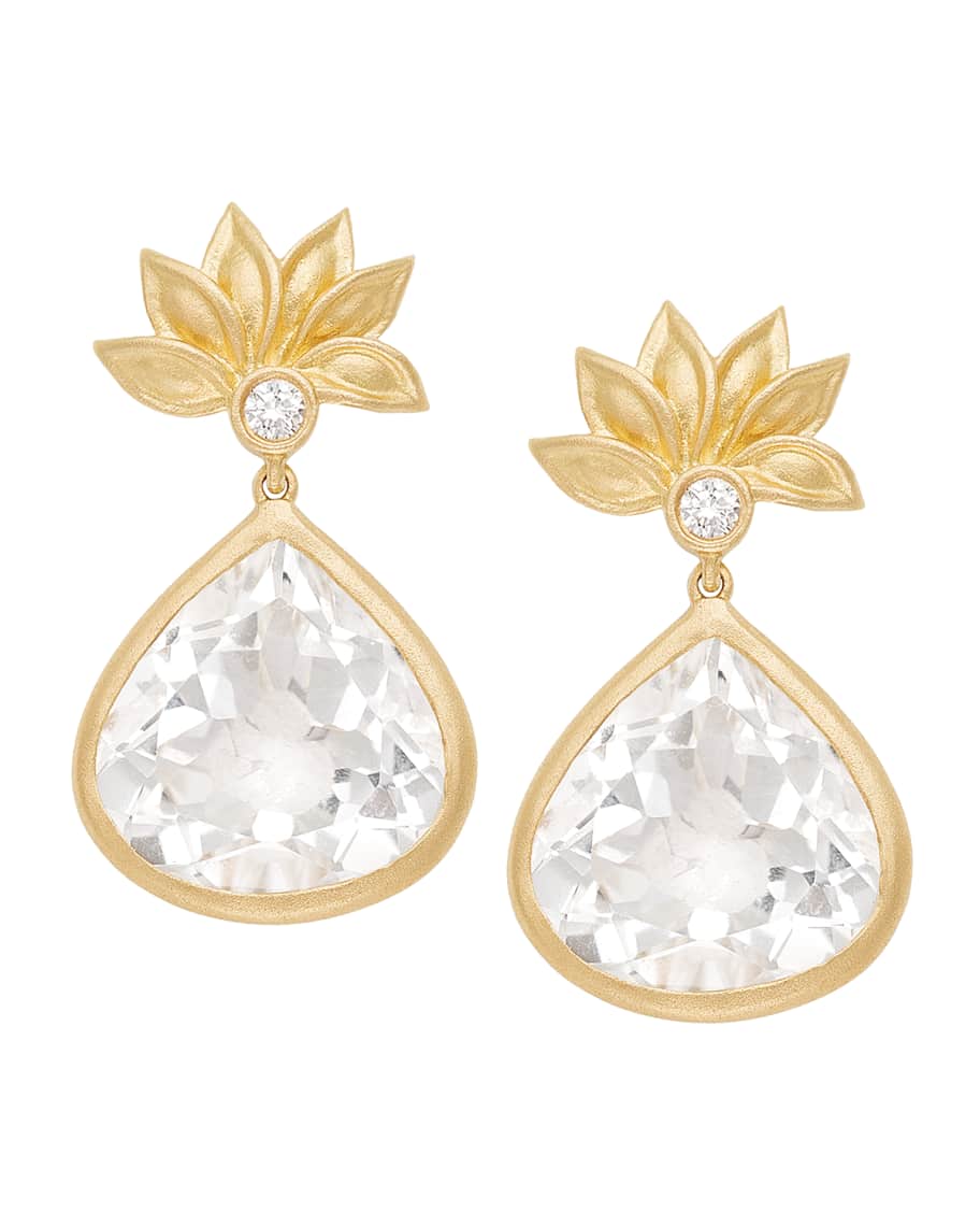 Jamie Wolf Lotus Drop Earrings | Neiman Marcus