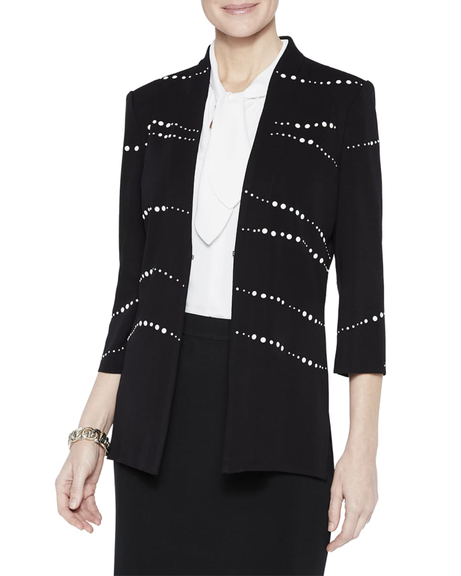 Misook Plus Size Pearl Detail Jacket | Neiman Marcus