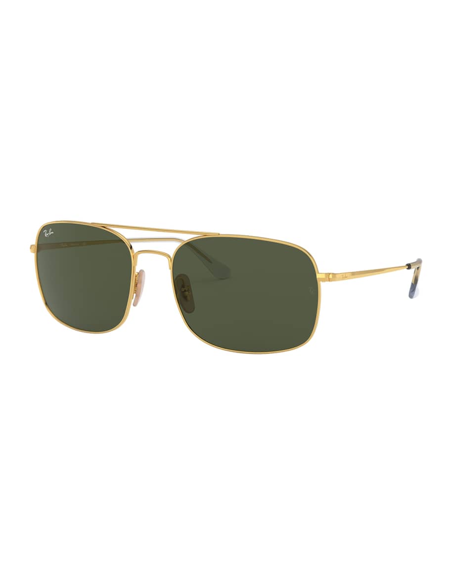 Ray-Ban Men's Rectangle Slim Steel Sunglasses | Neiman Marcus