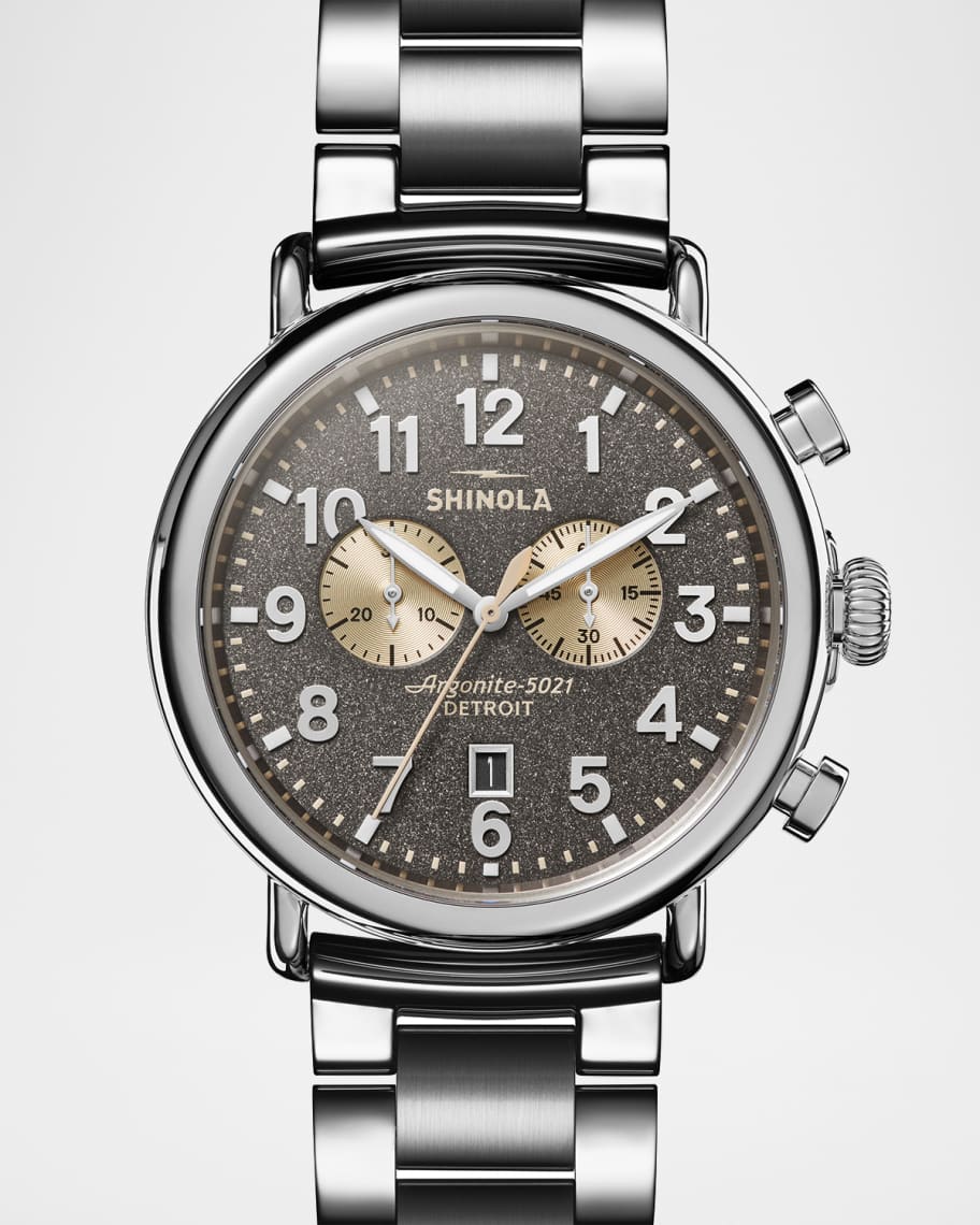 Shinola 47mm Runwell Chronograph Bracelet Watch | Neiman Marcus
