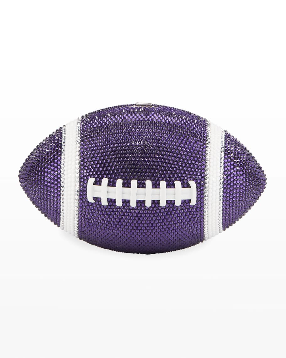 Judith Leiber Couture Game Ball Football Crystal Clutch Bag, Purple ...