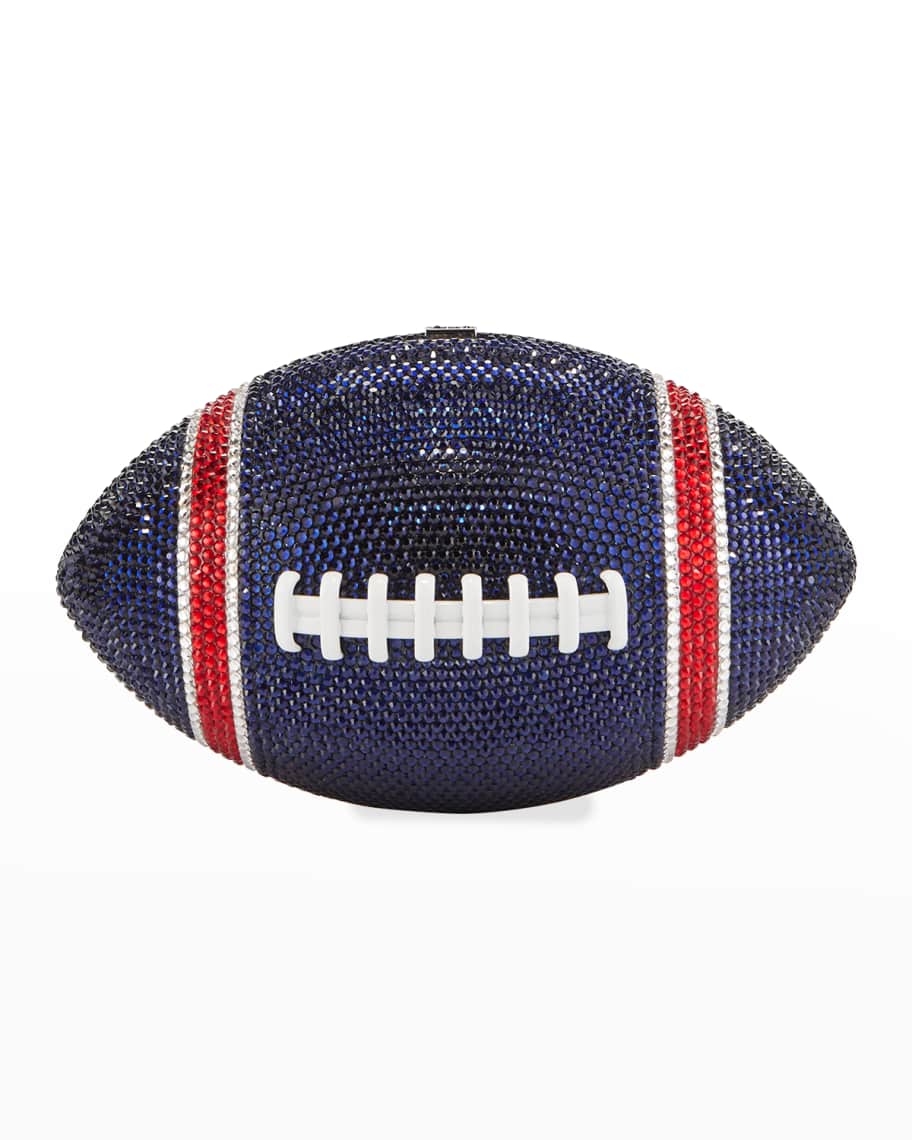 Judith Leiber Couture Game Ball Football Crystal Clutch Bag, Blue/Red ...