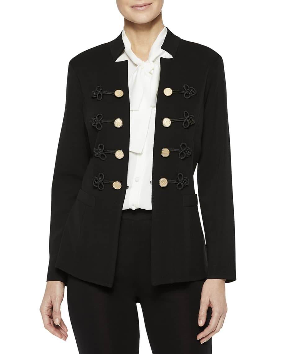 Misook Button & Soutache Jacket | Neiman Marcus