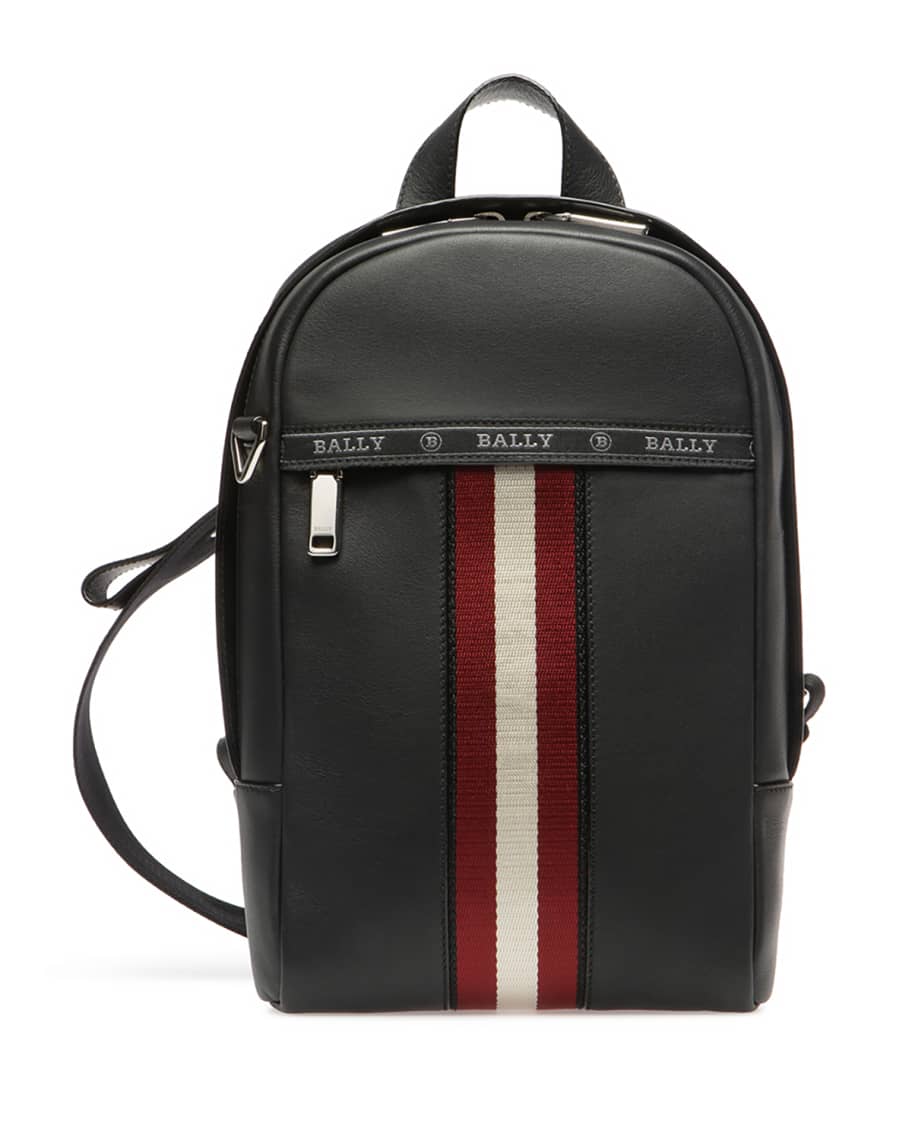 Bally Men's Trainspotting Leather Crossbody Backpack | Neiman Marcus