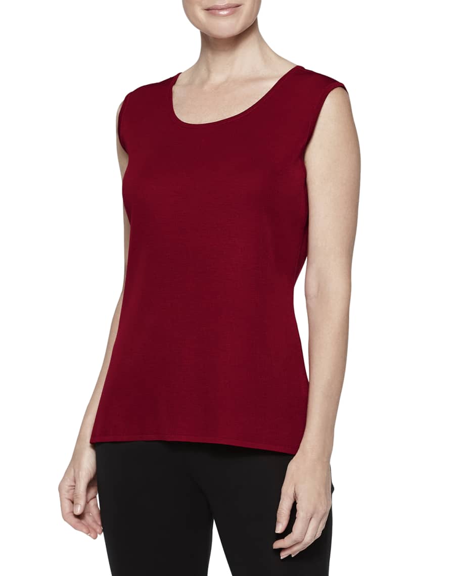 Misook Plus Size Scoop-Neck Knit Tank Top | Neiman Marcus