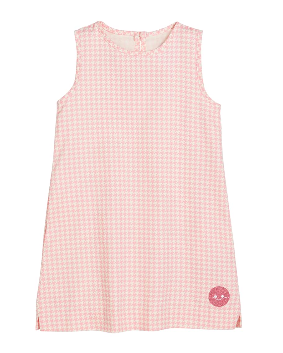 Smiling Button Houndstooth Print Sleeveless Dress, Size 18m-10 | Neiman ...