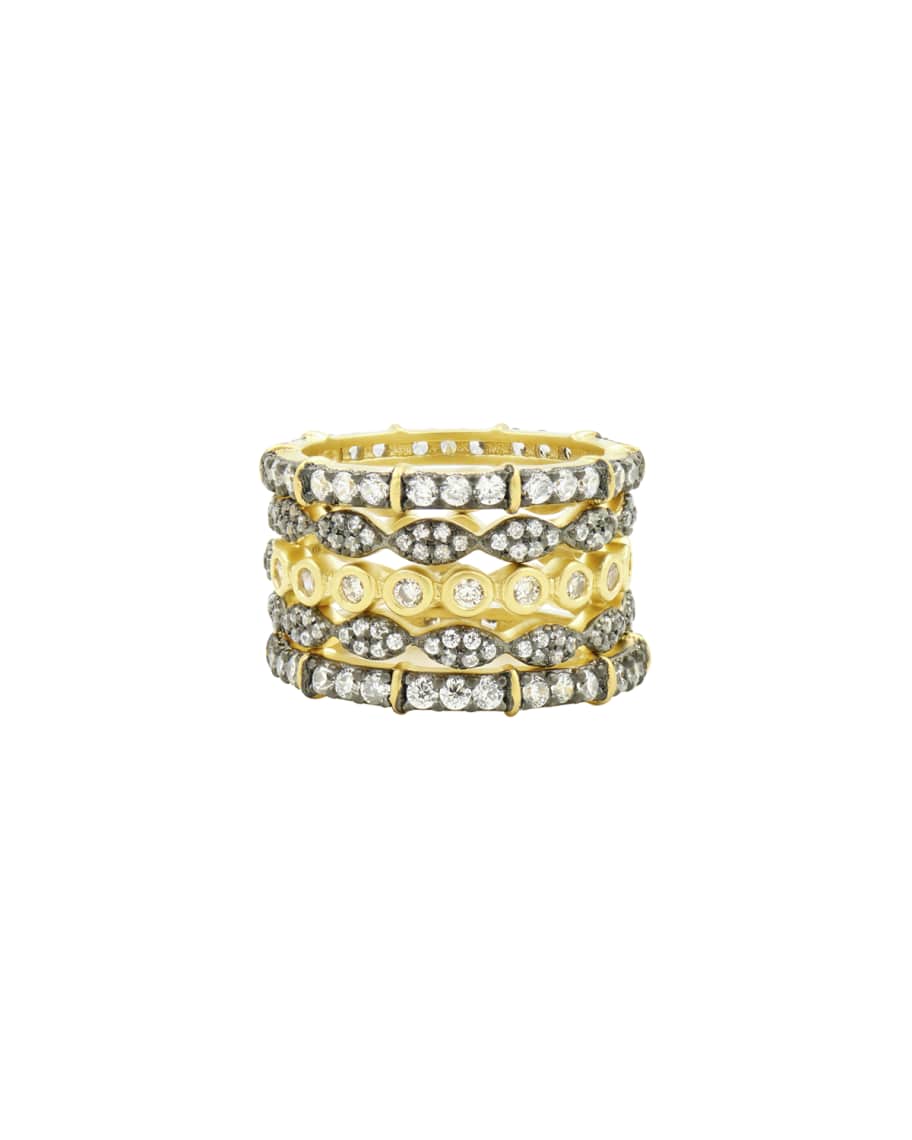 Freida Rothman Classic Mixed-Stack Rings, Set of 5, Size 5-9 | Neiman ...