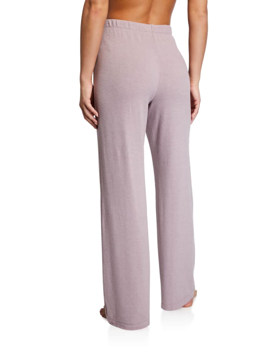 Natori Kaia Jersey-Knit Straight-Leg Pants | Neiman Marcus