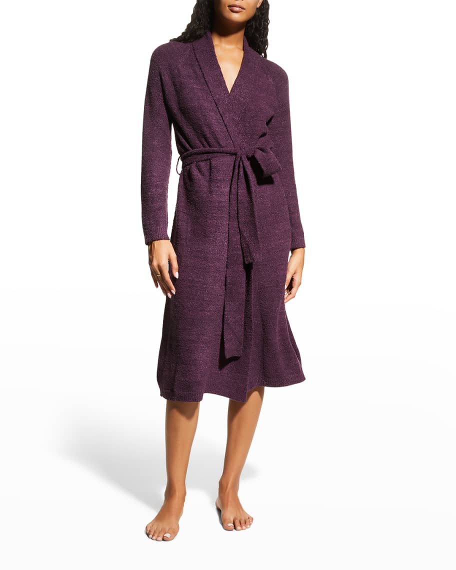 Natori Serenity Heathered-Knit Robe | Neiman Marcus