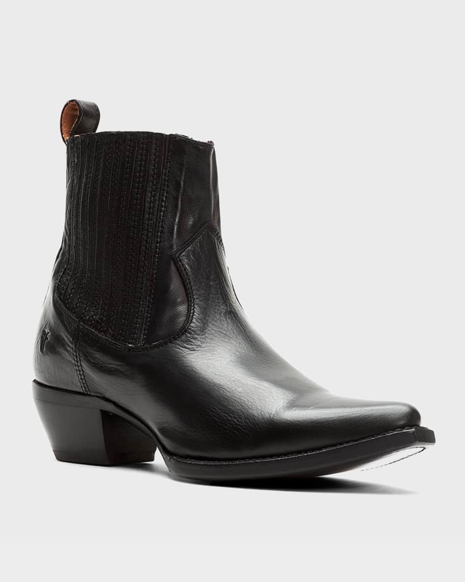 Frye Sacha Chelsea Leather Chelsea Booties | Neiman Marcus