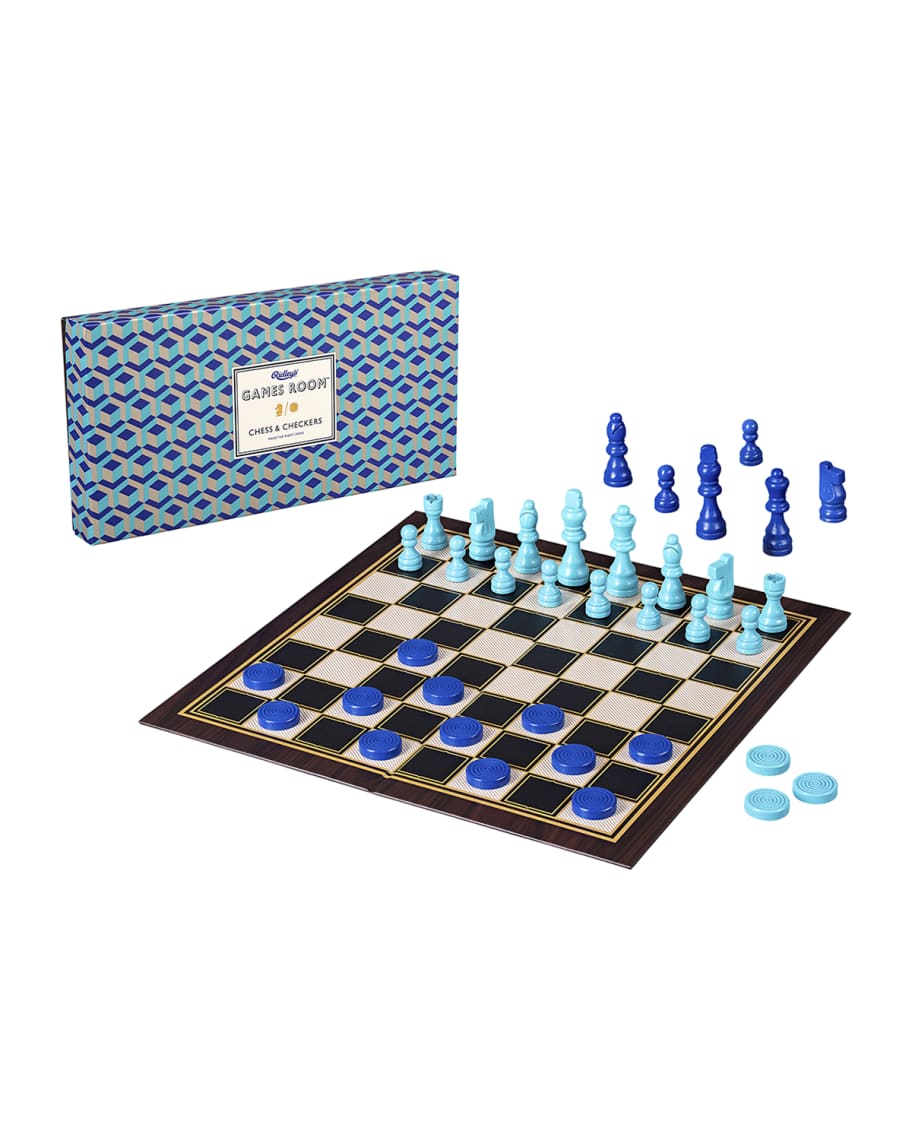 Games Room Chess and Checkers Game Set | Neiman Marcus