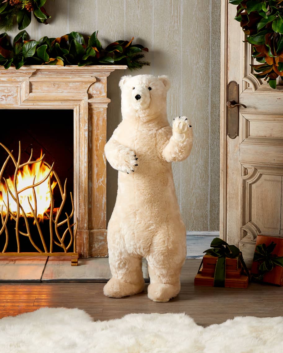 Ditz Designs By The Hen House Standing Polar Bear, 48" | Neiman Marcus