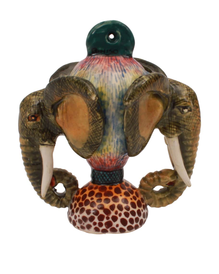 Ardmore Ceramic Art Elephant Ornament | Neiman Marcus