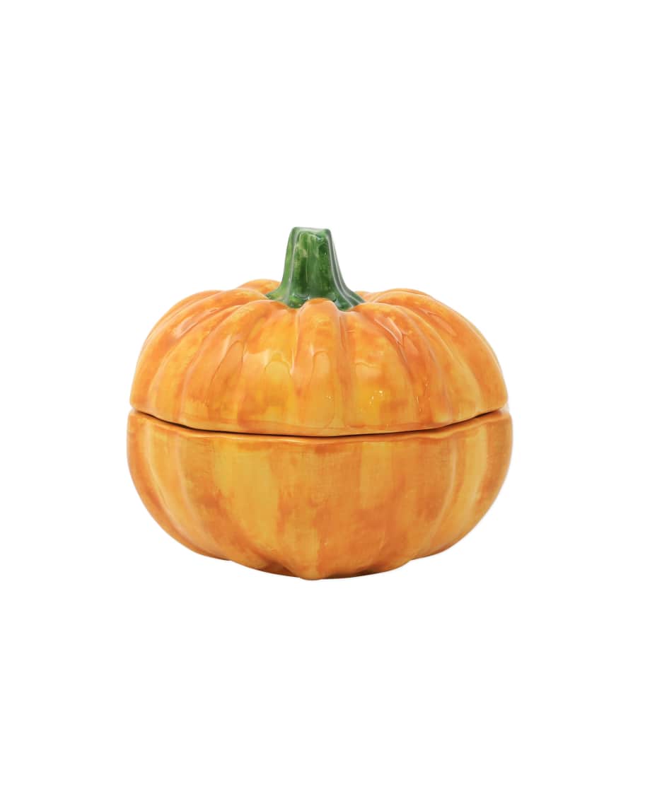 Vietri Pumpkins Figural Pumpkin Covered Small Dish | Neiman Marcus