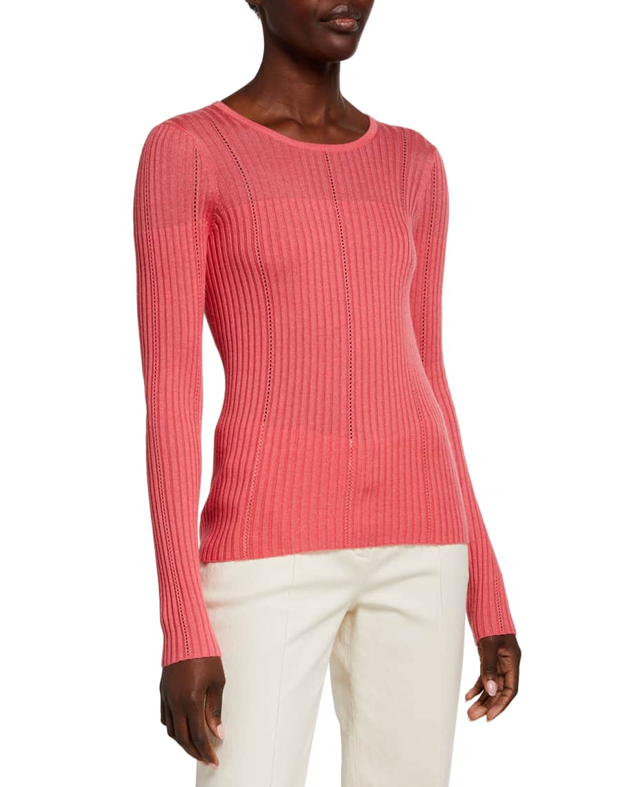 Jason Wu Collection Cashmere-Silk Illusion Sweater | Neiman Marcus