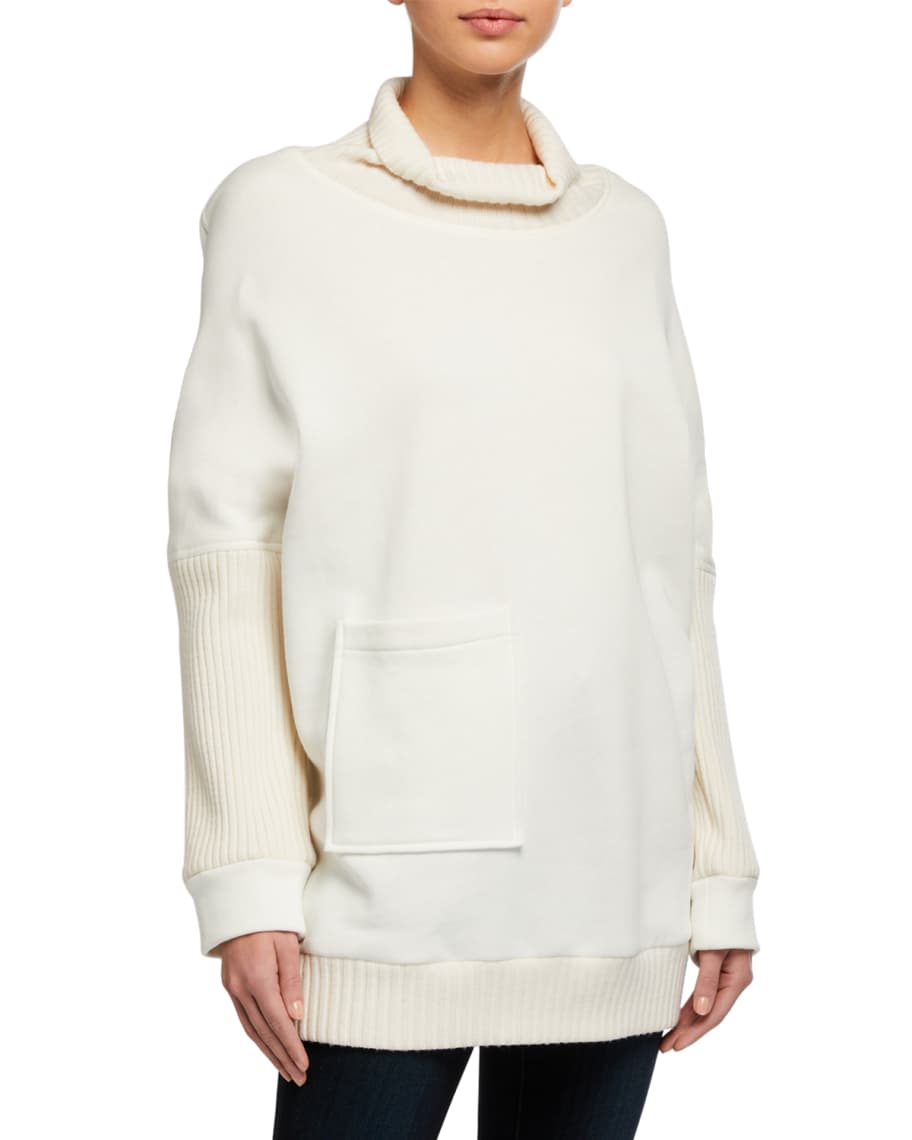 Elie Tahari Reeve Turtleneck Sweatshirt | Neiman Marcus