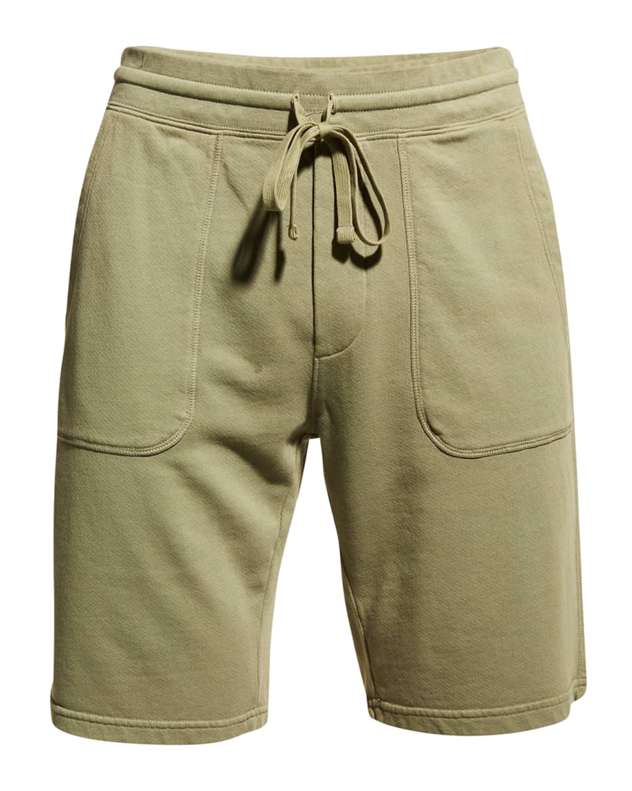 Vince Men's Garment-Dyed Drawstring Shorts | Neiman Marcus