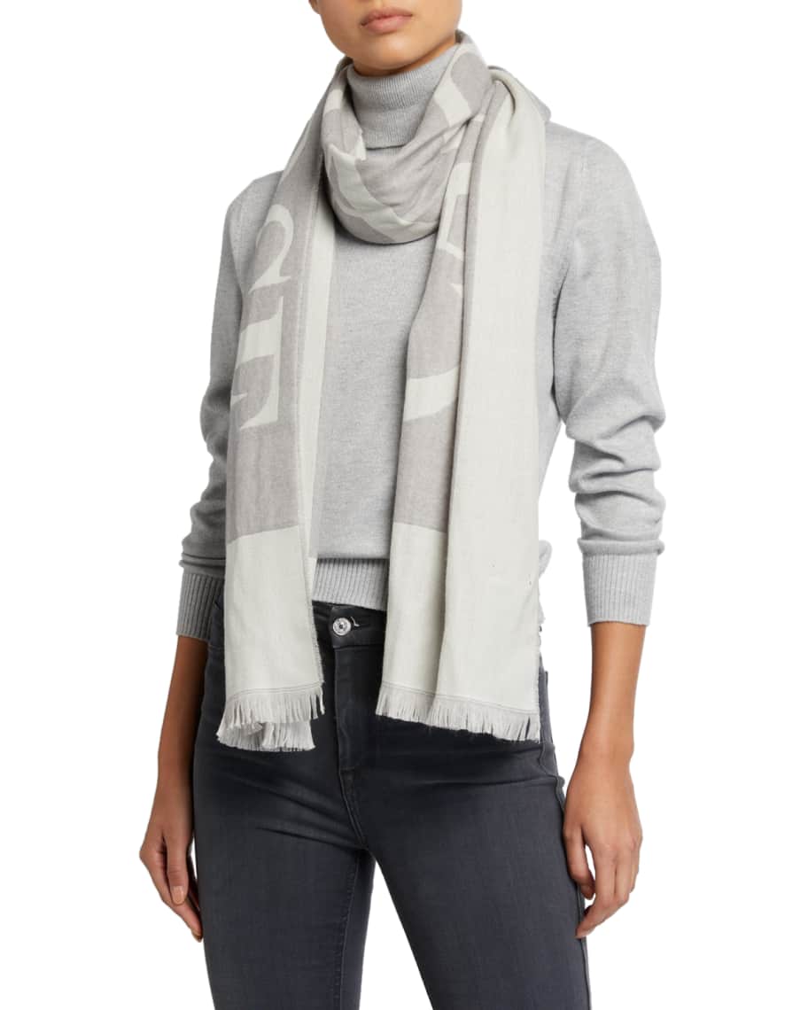Canada Goose Woven Logo Scarf | Neiman Marcus