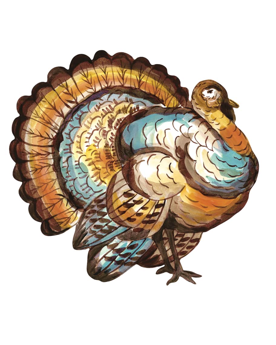 Hester & Cook Set of 12 Thanksgiving Turkey Paper Placemat | Neiman Marcus