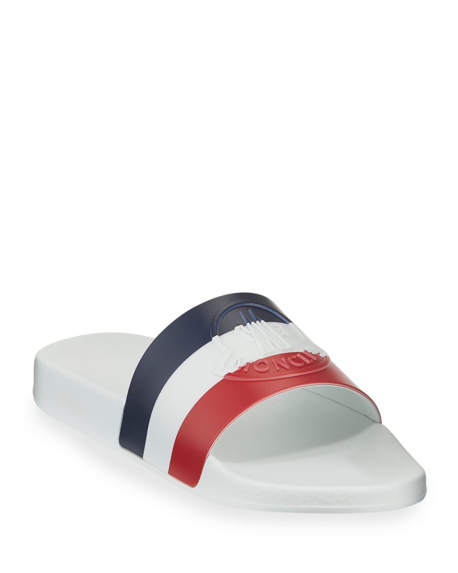 Moncler Men's Basile Slide Sandals | Neiman Marcus