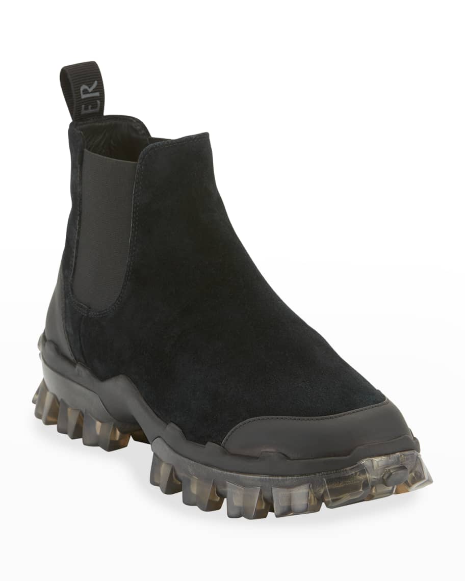 Moncler Hayden Chelsea Leather Boots | Neiman Marcus