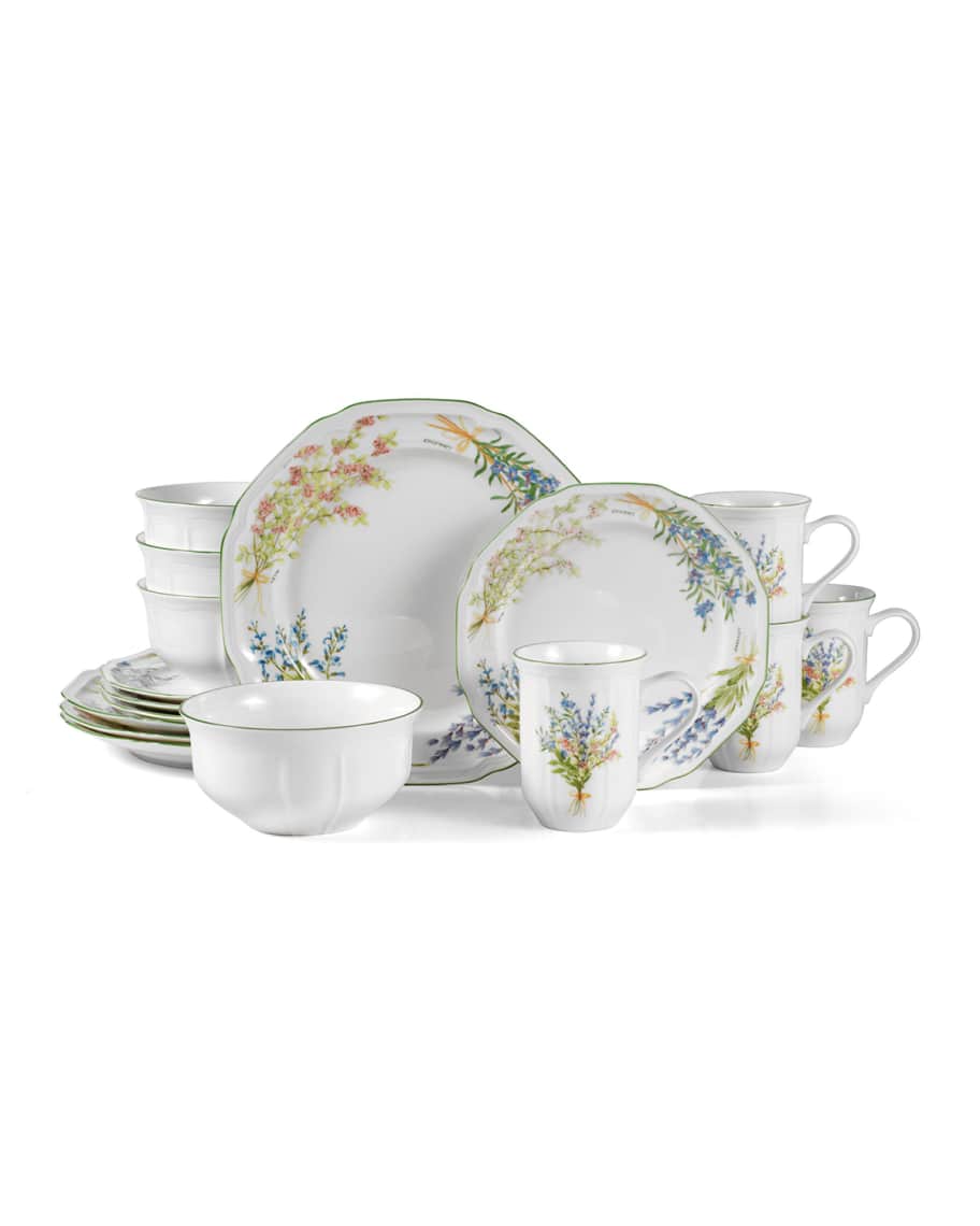 Mikasa 16-Piece Botanical Garden Dinnerware Set | Neiman Marcus