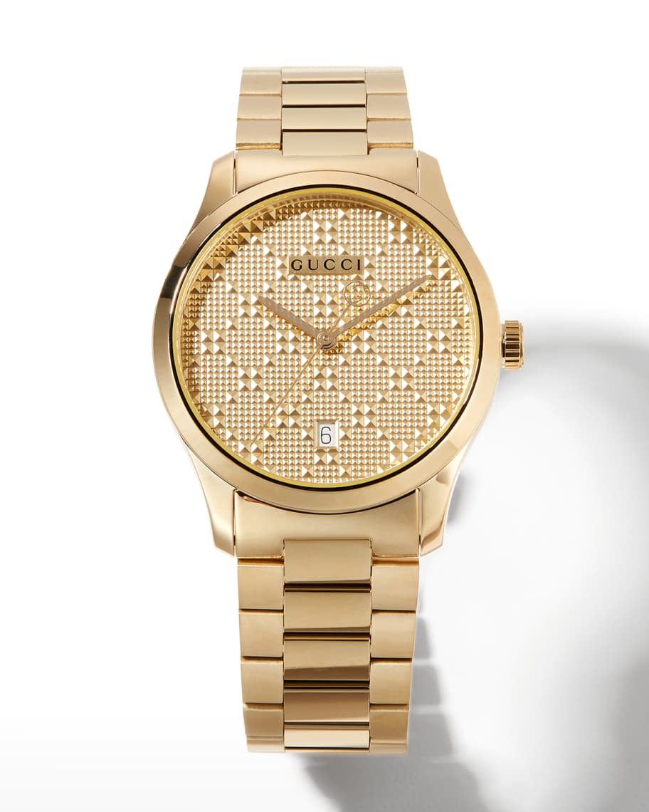 Gucci G-Timeless Bracelet Watch, Yellow Golden | Neiman Marcus