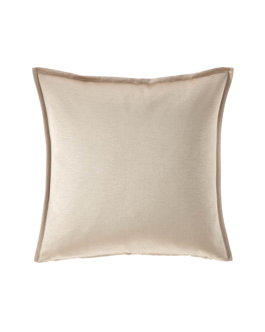 Fino Lino Linen & Lace Nacre Throw Pillow | Neiman Marcus
