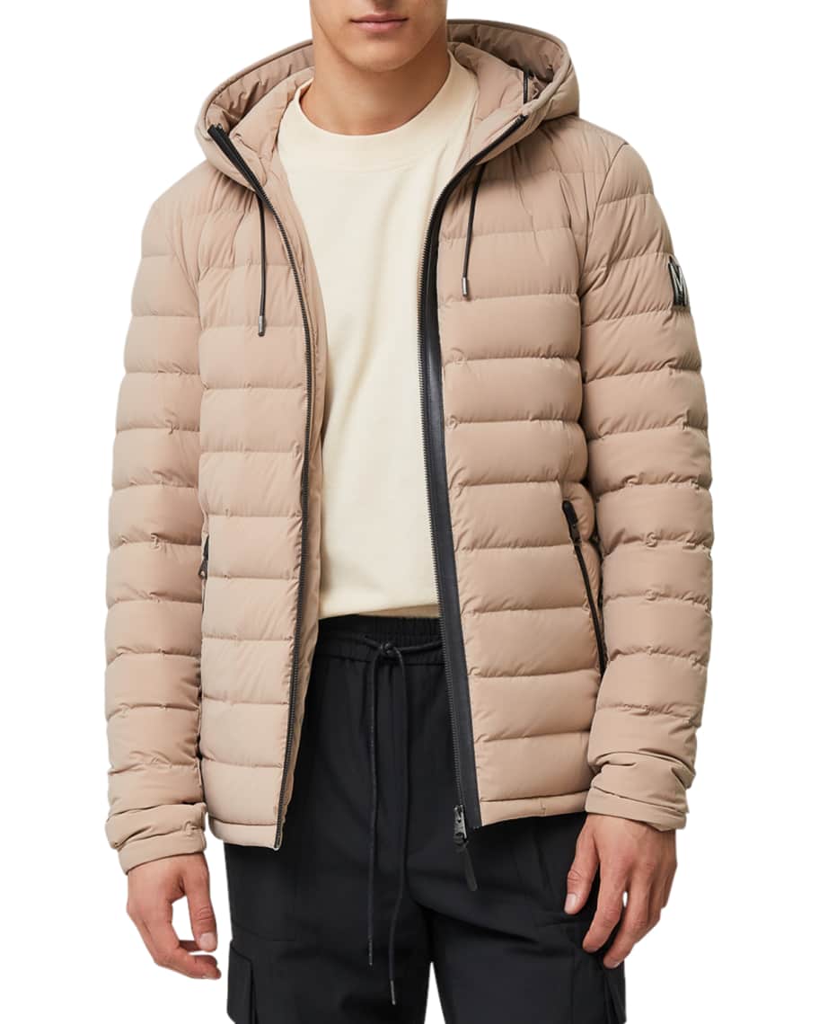 Mackage Men's Mike Stretch Lightweight Down Jacket | Neiman Marcus