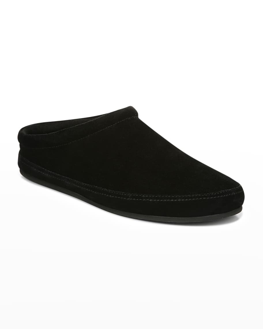 Vince Men's Howell Solid Suede Slippers | Neiman Marcus
