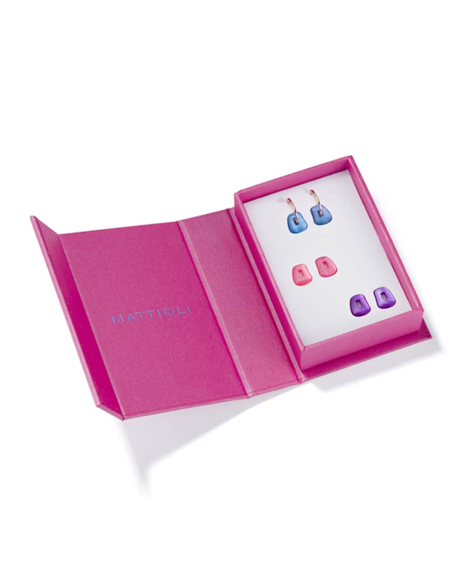Mattioli Mini Puzzle Resin Earrings, Set of 3 | Neiman Marcus