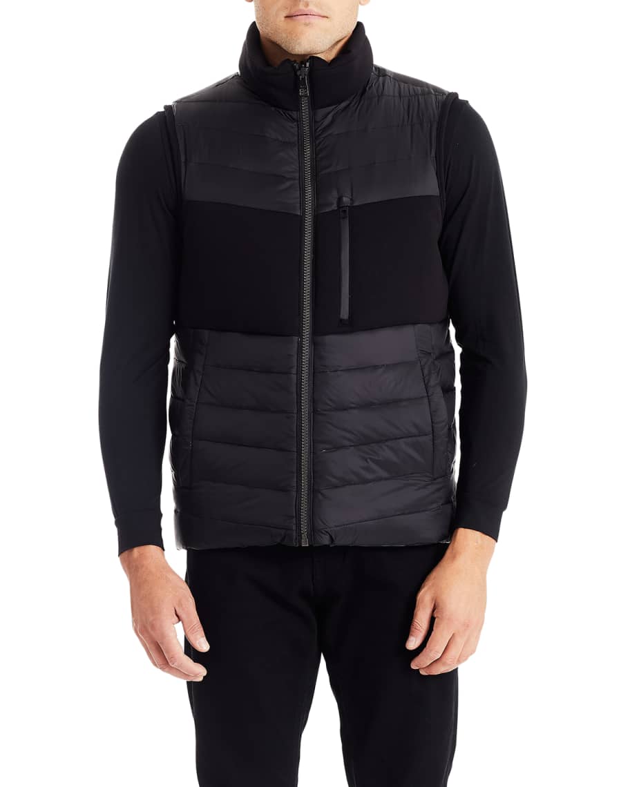 Tumi Men's Heritage Quilted Zip-Front Vest | Neiman Marcus
