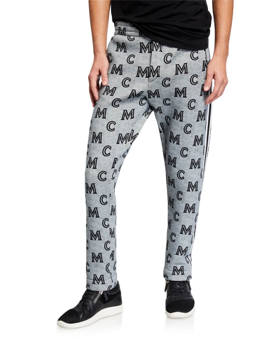MCM Men's Logo-Print Sweat Pants | Neiman Marcus
