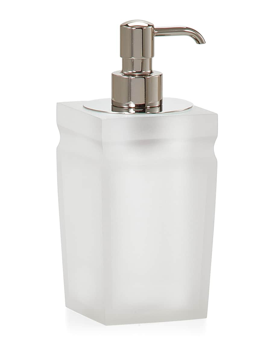Labrazel Milo Matte Pump Dispenser, Polished Nickel | Neiman Marcus