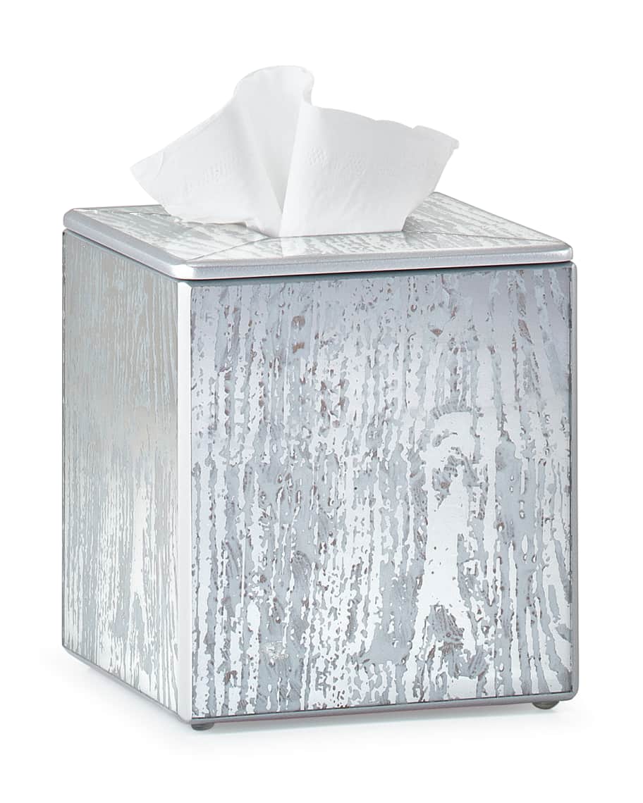 Labrazel Bois Silver Tissue Box Cover | Neiman Marcus