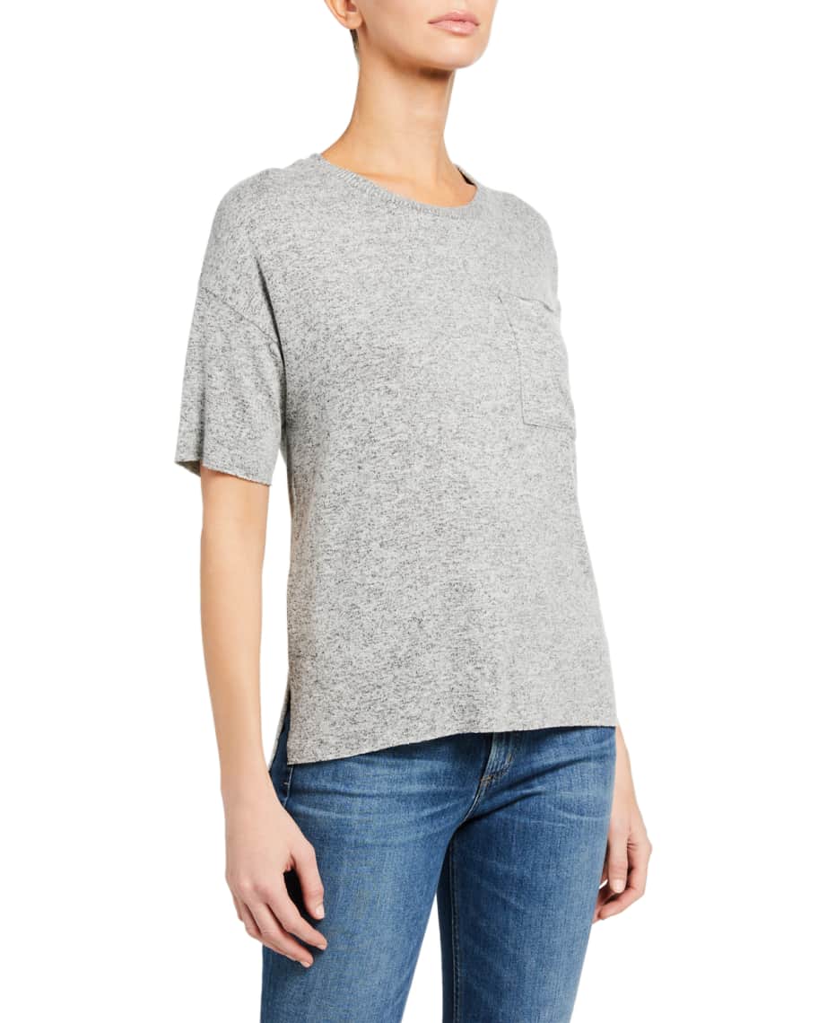 Rails Micah Brushed Jersey Short-Sleeve Top w/ Single Chest Pocket ...