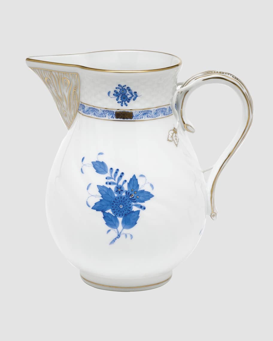 Herend Chinese Bouquet Blue Pitcher | Neiman Marcus