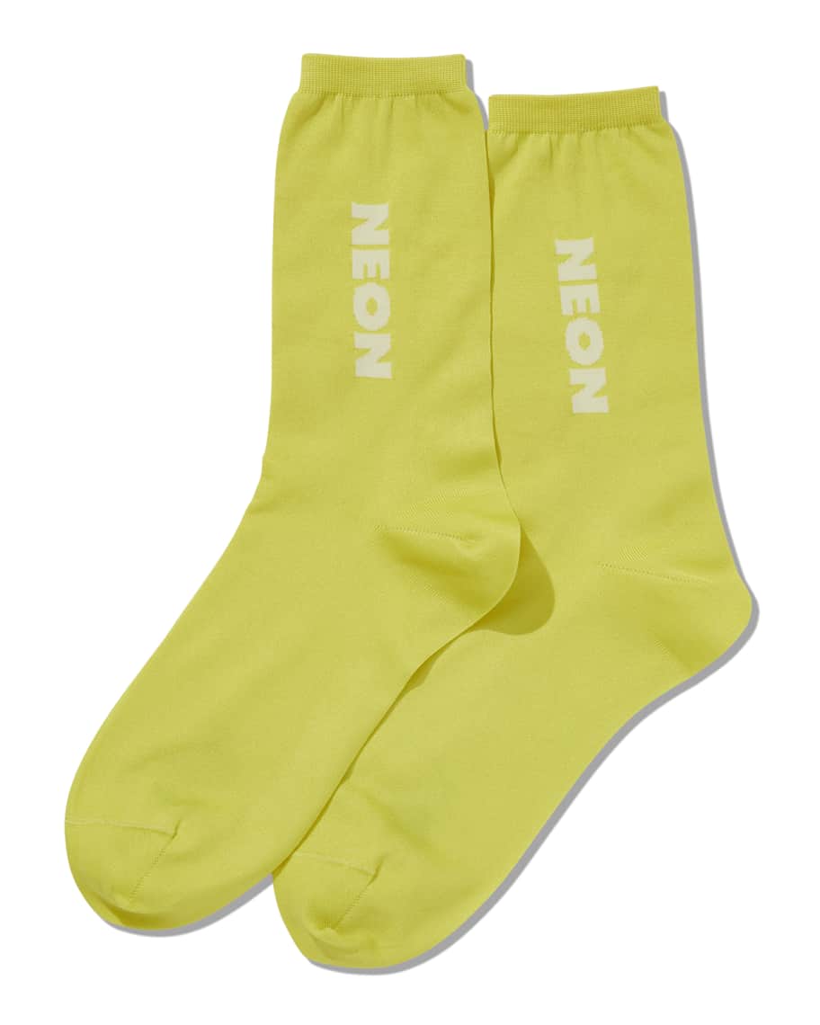 Hot Sox Color Names Seamless Socks, Yellow | Neiman Marcus