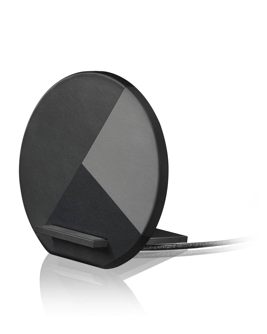 Native Union Marquetry Leather-Wrapped Wireless Charging Dock | Neiman ...