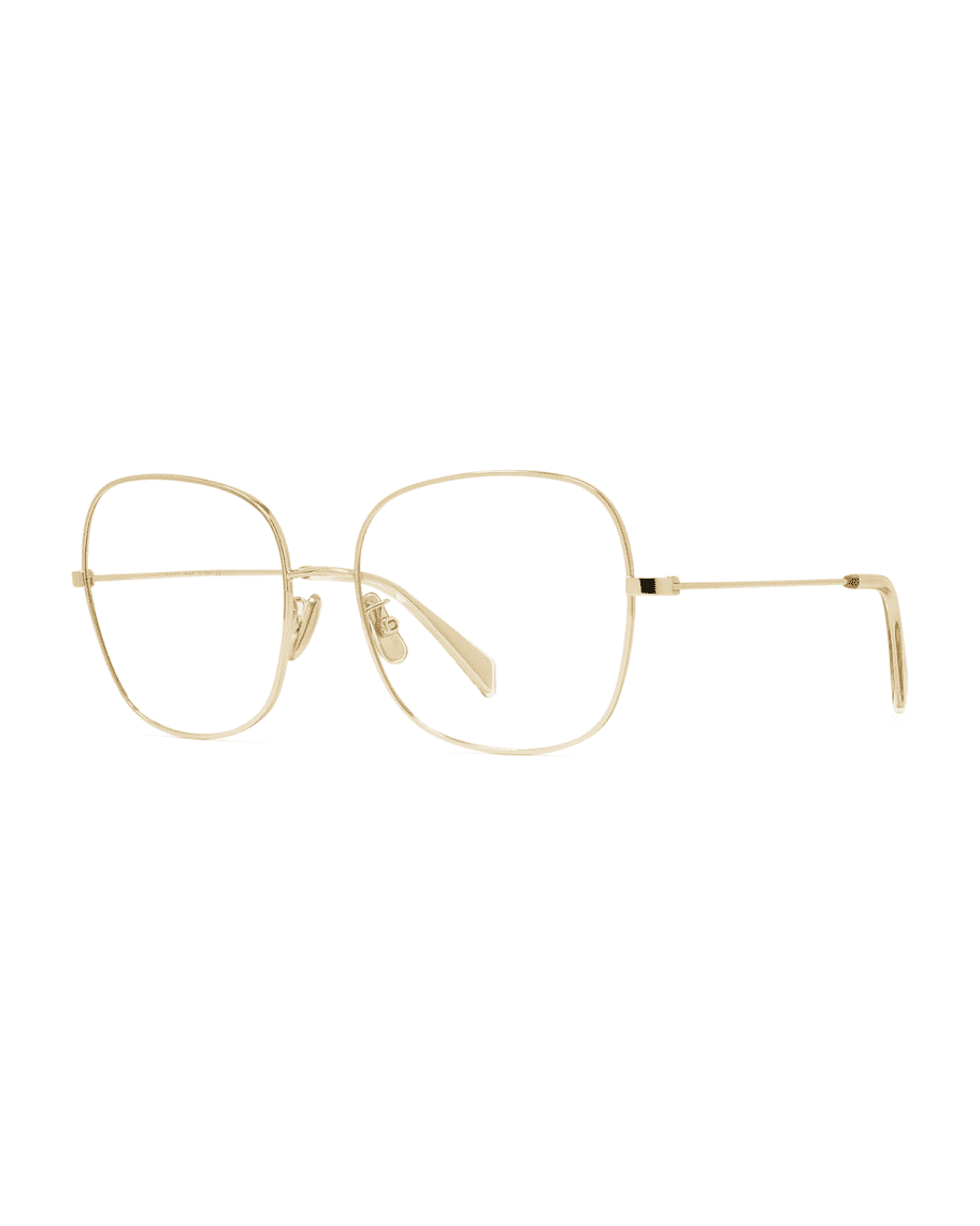 Celine Square Metal Optical Frames | Neiman Marcus