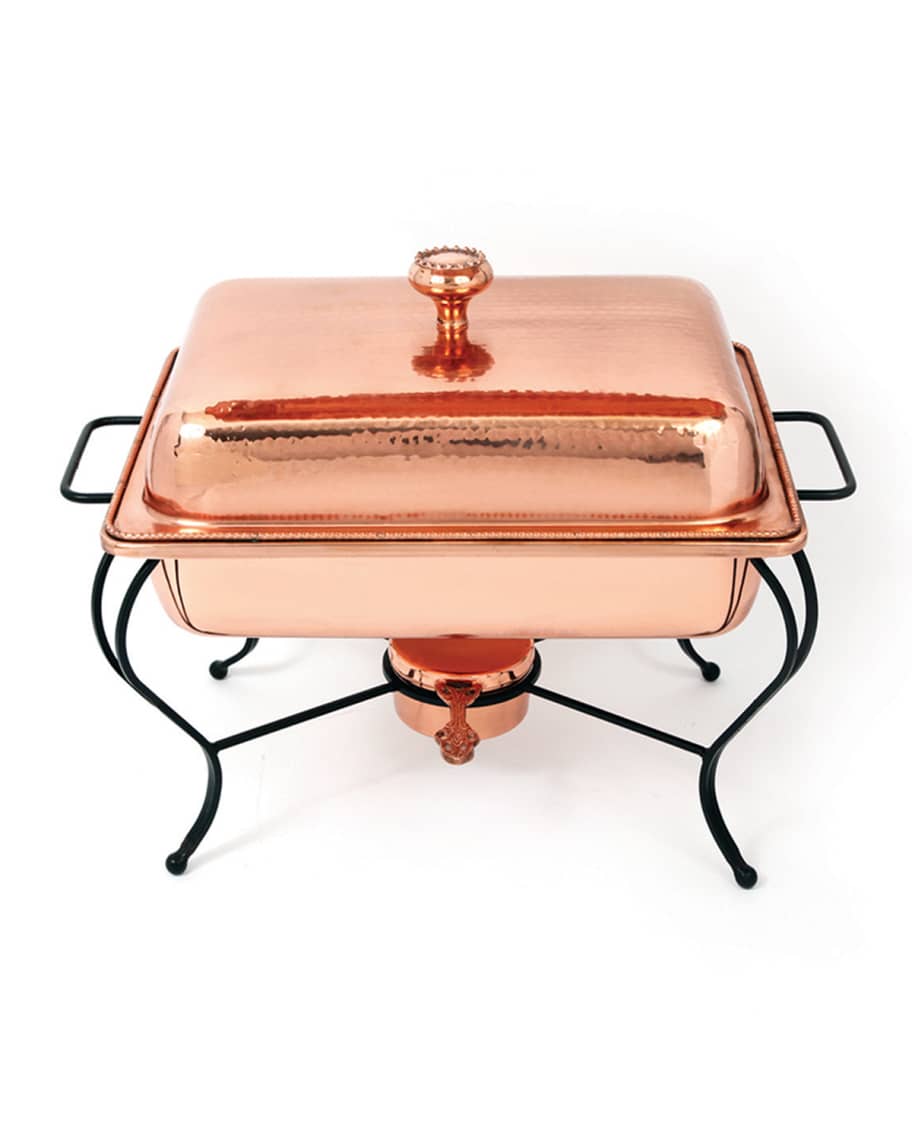 Star Home Designs Copper Plated Rectangle 8-Qt. Chafing Dish | Neiman Marcus