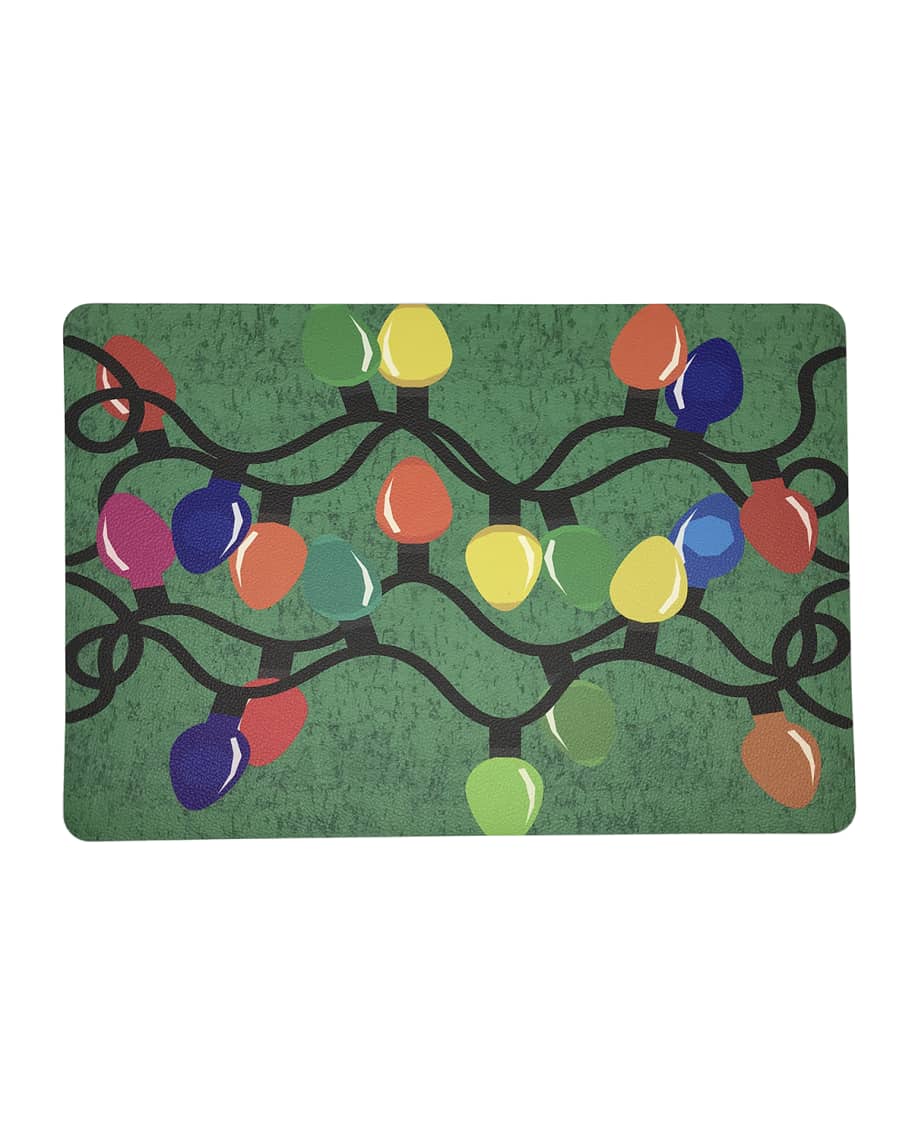 Nicolette Mayer Christmas Ornaments Rectangle Pebble Placemats, Set of 4 | Neiman Marcus