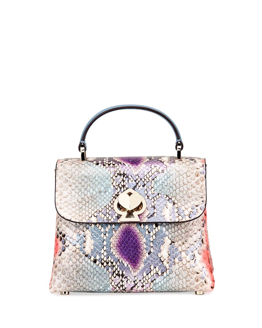 kate spade new york romy mini python-embossed top-handle bag | Neiman ...