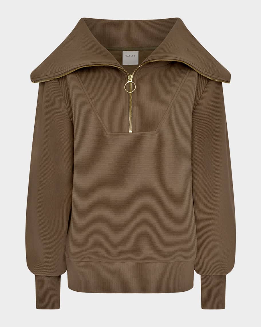 Varley Vine Oversized 1/2-Zip Pullover Sweatshirt | Neiman Marcus