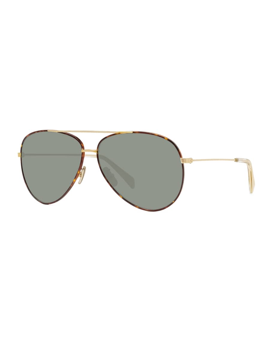 Celine Metal Aviator Sunglasses | Neiman Marcus