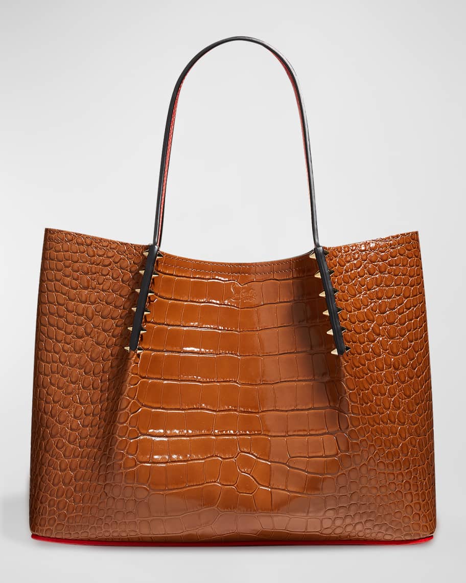 Christian Louboutin Cabarock Small in Alligator Embossed Leather ...