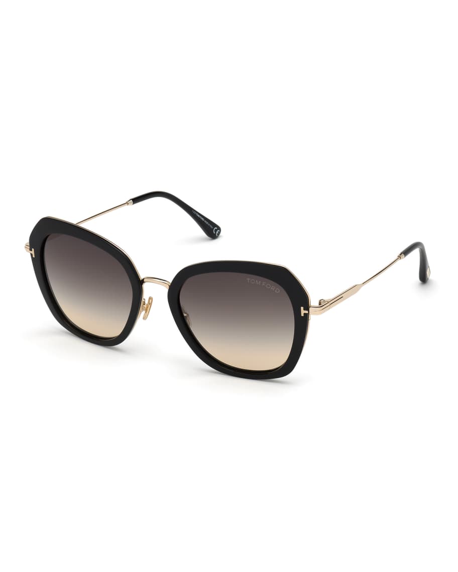 TOM FORD Kenyan Square Metal Sunglasses | Neiman Marcus