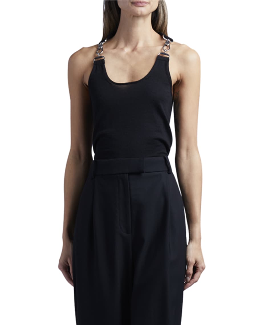 TOM FORD Cashmere Chained Halter-Neck Top | Neiman Marcus