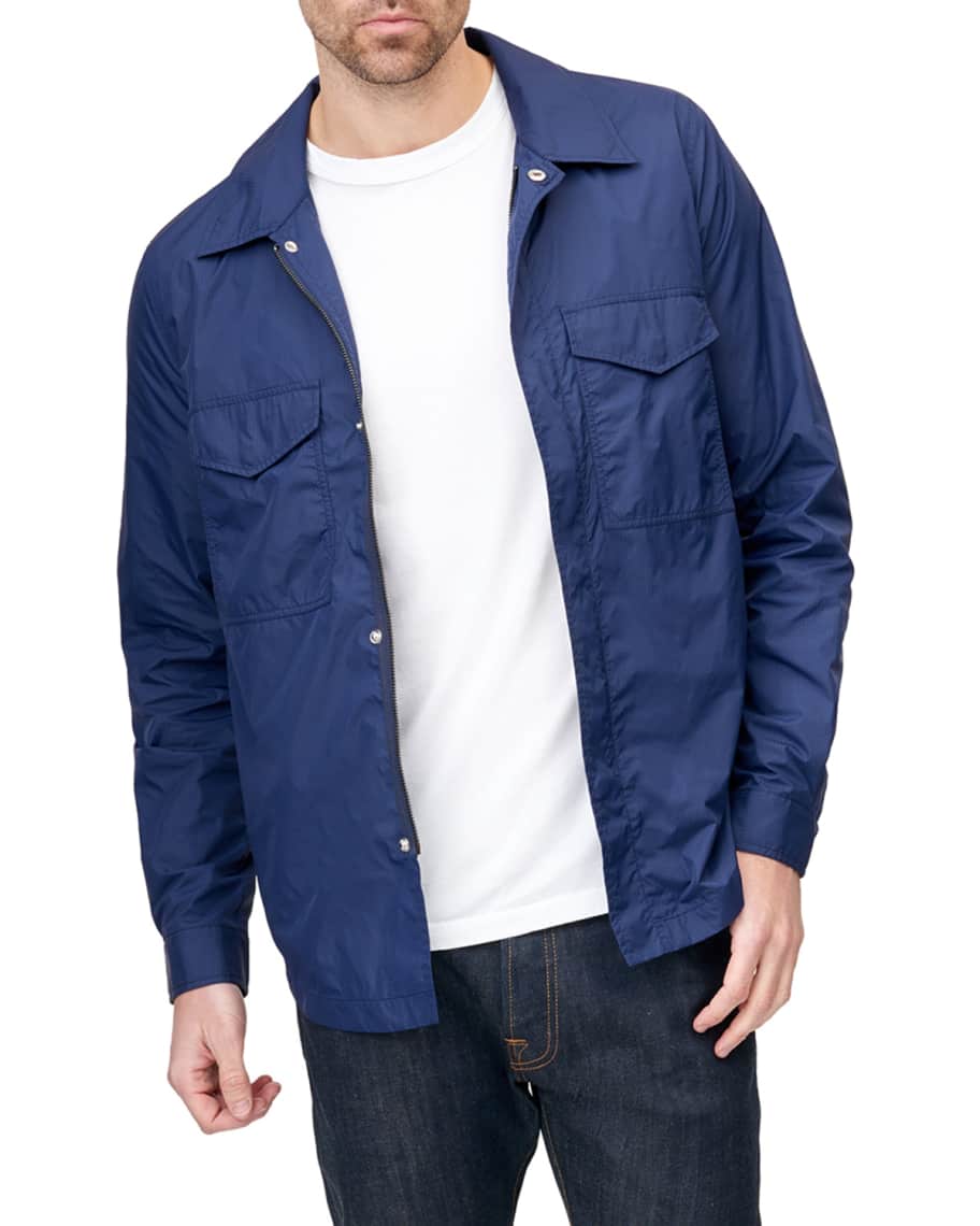 Tags Men's Solid Nylon Utility Jacket | Neiman Marcus