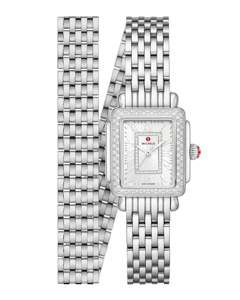MICHELE Deco Madison Mini Stainless Diamond Watch, Silvertone | Neiman ...